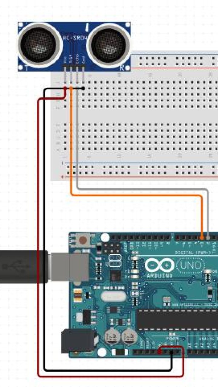 Đo khoảng cách bằng cảm biến siêu âm HC-SRF04 sử dụng board Arduino Uno
