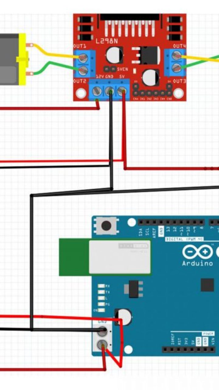 Combo tự làm xe 3 bánh tránh vật cản Arduino